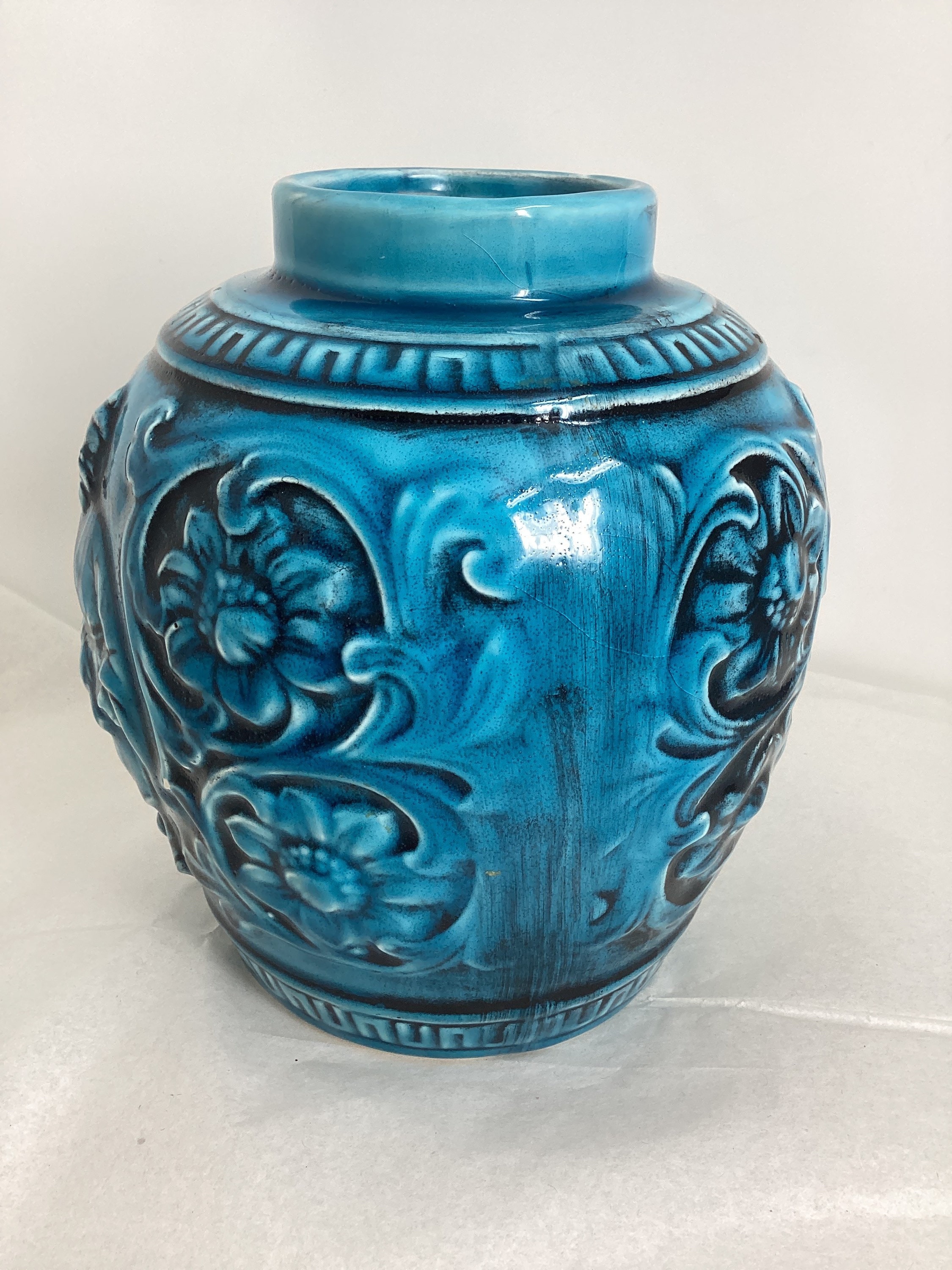 VTG Japanese Turquoise Blue Glaze Porcelain Ginger Jar Vase - Etsy