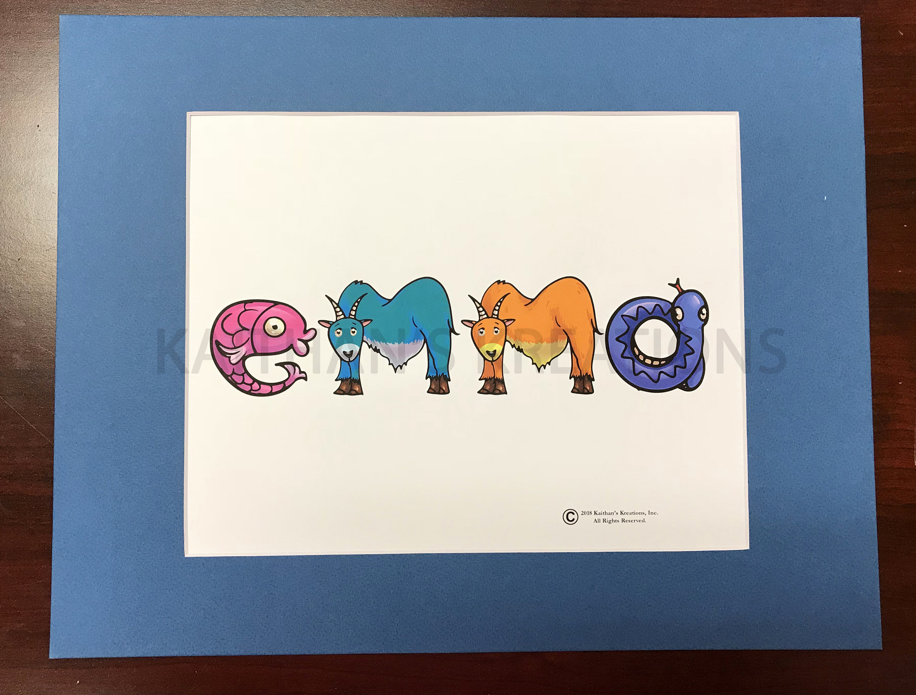 EMMA Baby Name Animal Alphabet Letter Nursey Wall Gift Cute Art - Etsy
