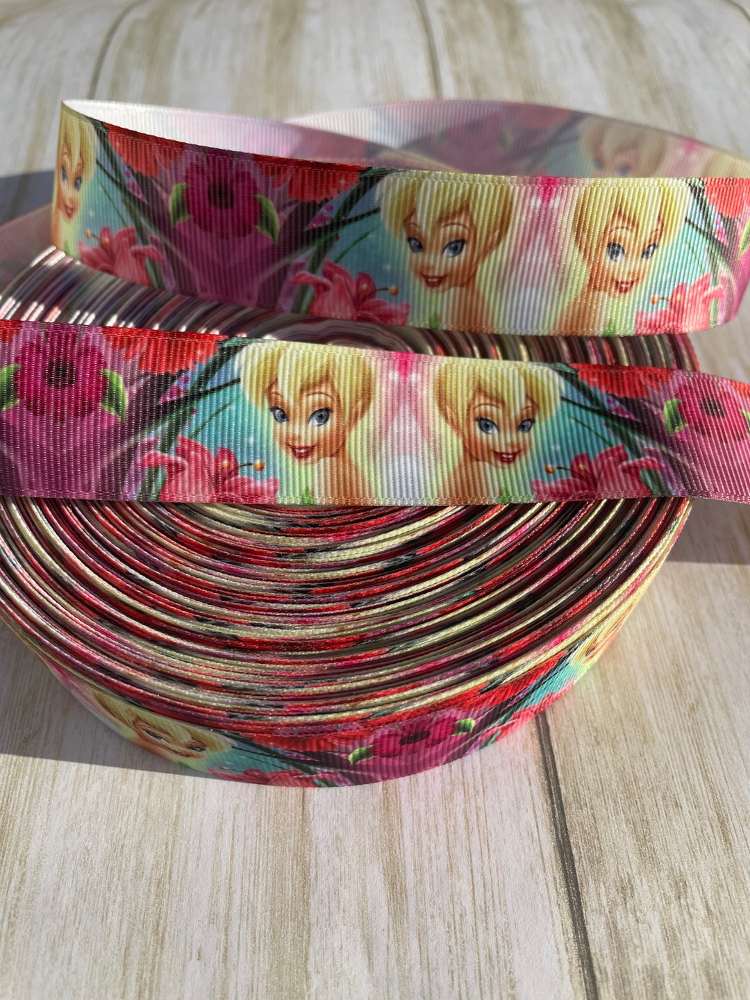 1” Wide Tinkerbell Ribbon - Etsy