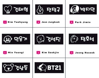 Buy Bts Name Tag Online In India - Etsy India