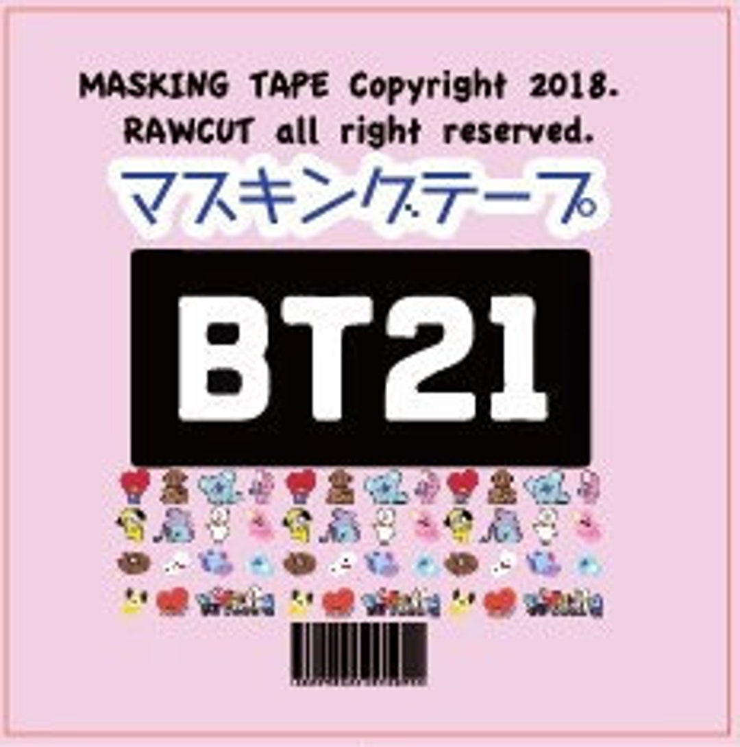 BTS BT21 Character B - Masking Tape - Etsy