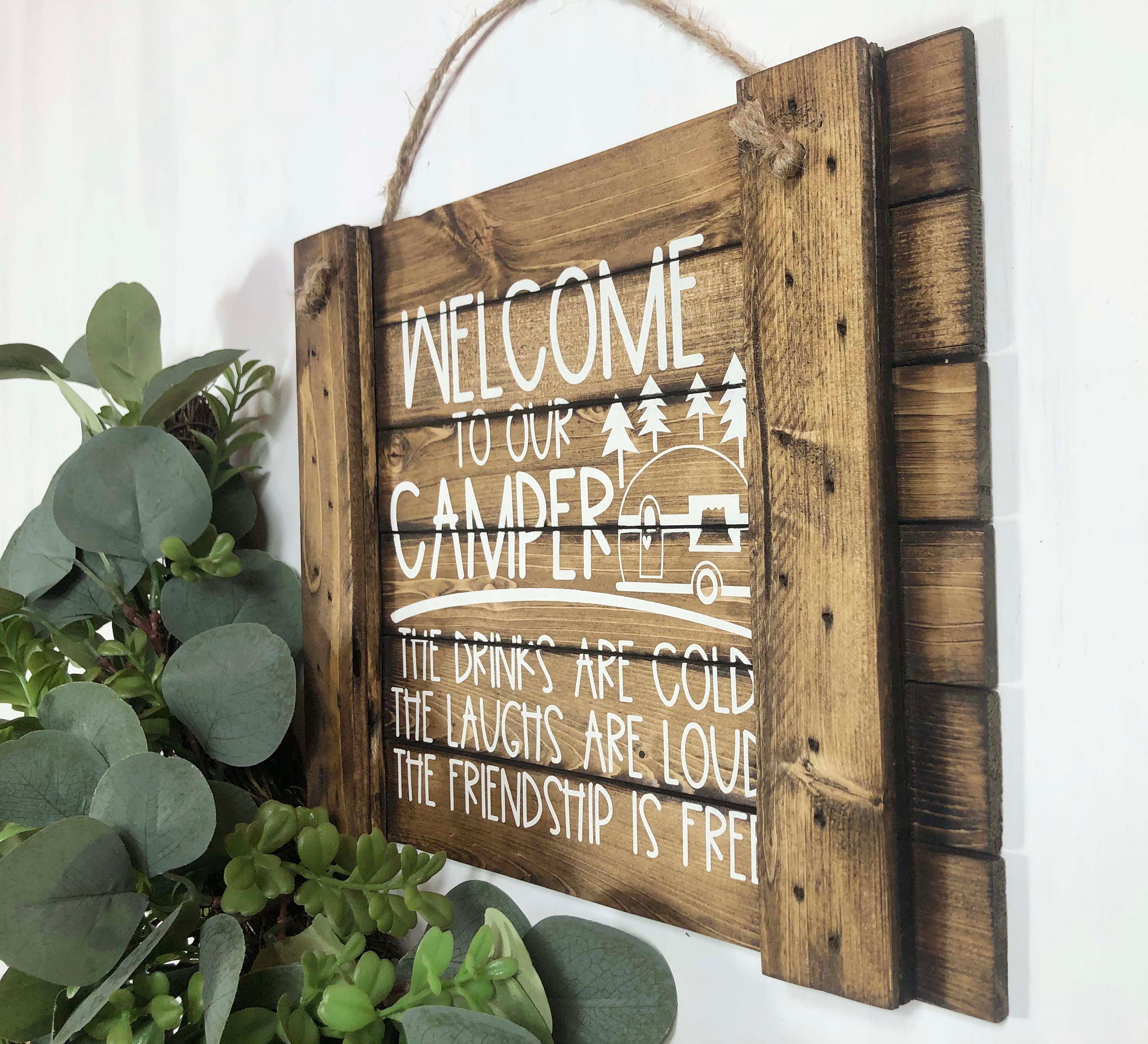 Welcome to Our Camper.camping Sign Funny.camping Gift - Etsy
