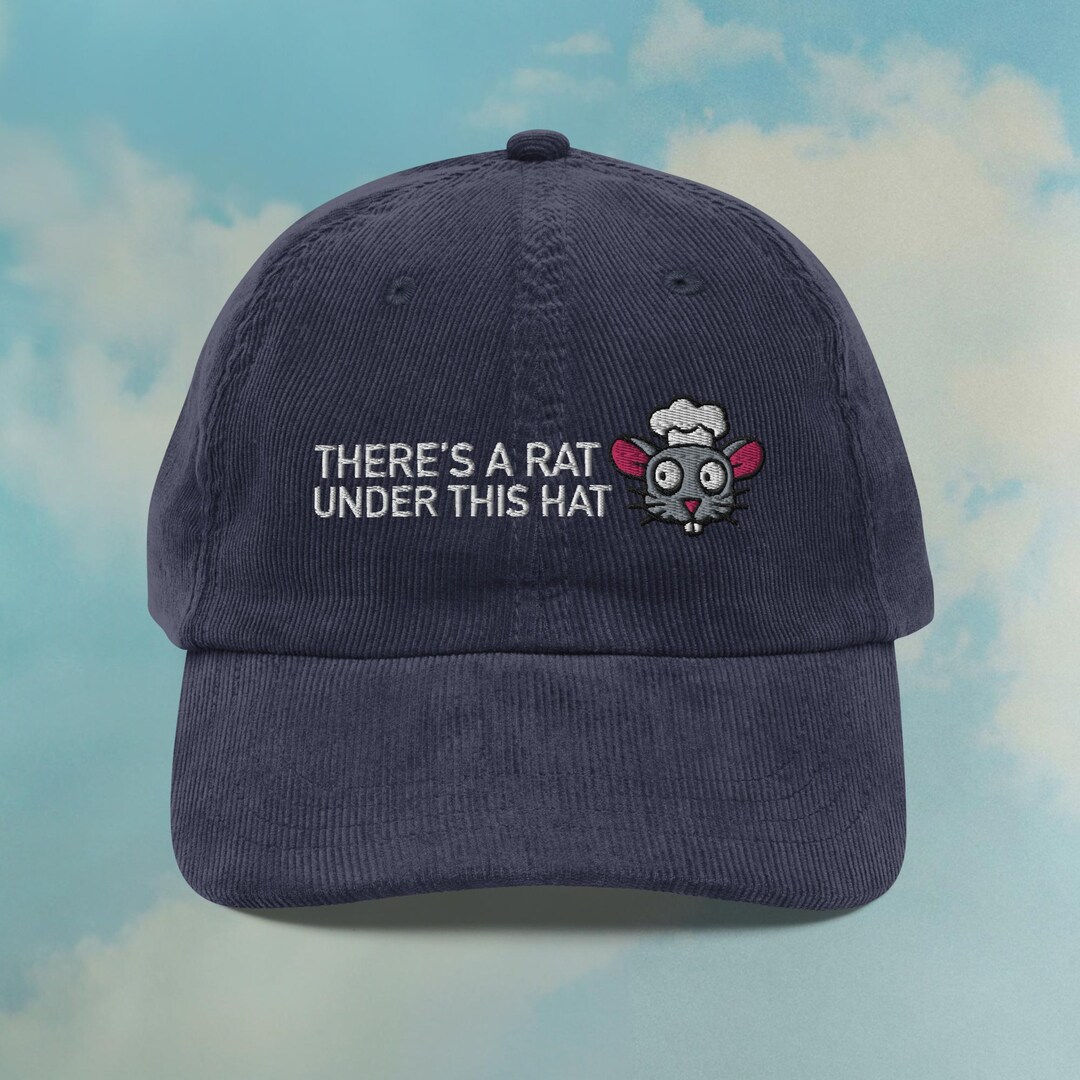 Ratatouille Meme Corduroy Hat | Remy Rat Chef Dad Hat | Funny Hats ...