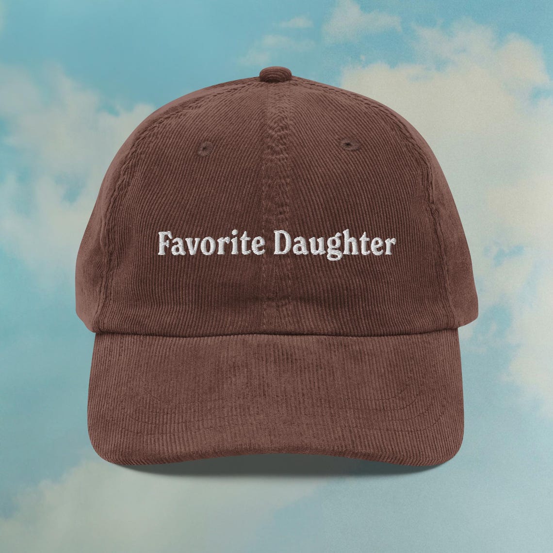 Favorite Daughter Corduroy Hat, Funny Birthday Dad Hat, Favorite Child ...