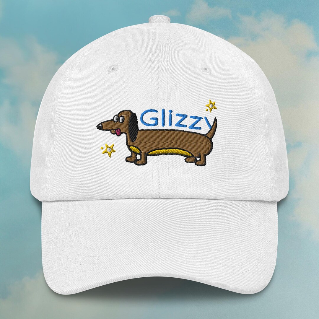 Glizzy Dog Cotton Hat | Dachshund Dad Hat | Funny Hats | Meme Hats ...