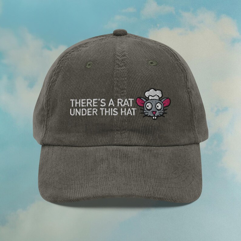 Ratatouille Meme Corduroy Hat Remy Rat Chef Dad Hat Funny Hats ...