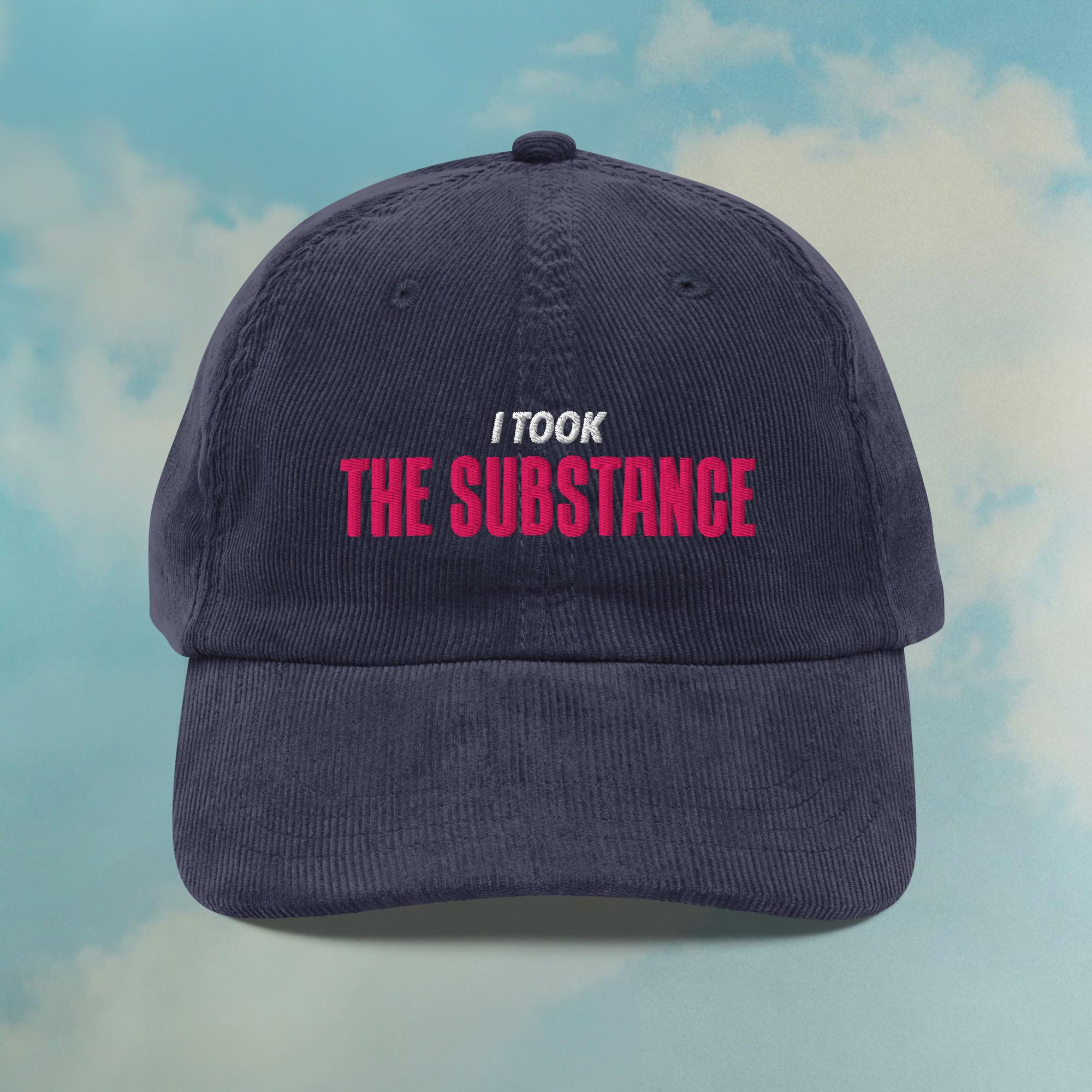 The Substance Corduroy Hat | Funny Horror Movie Dad Hat | Movie Lovers ...