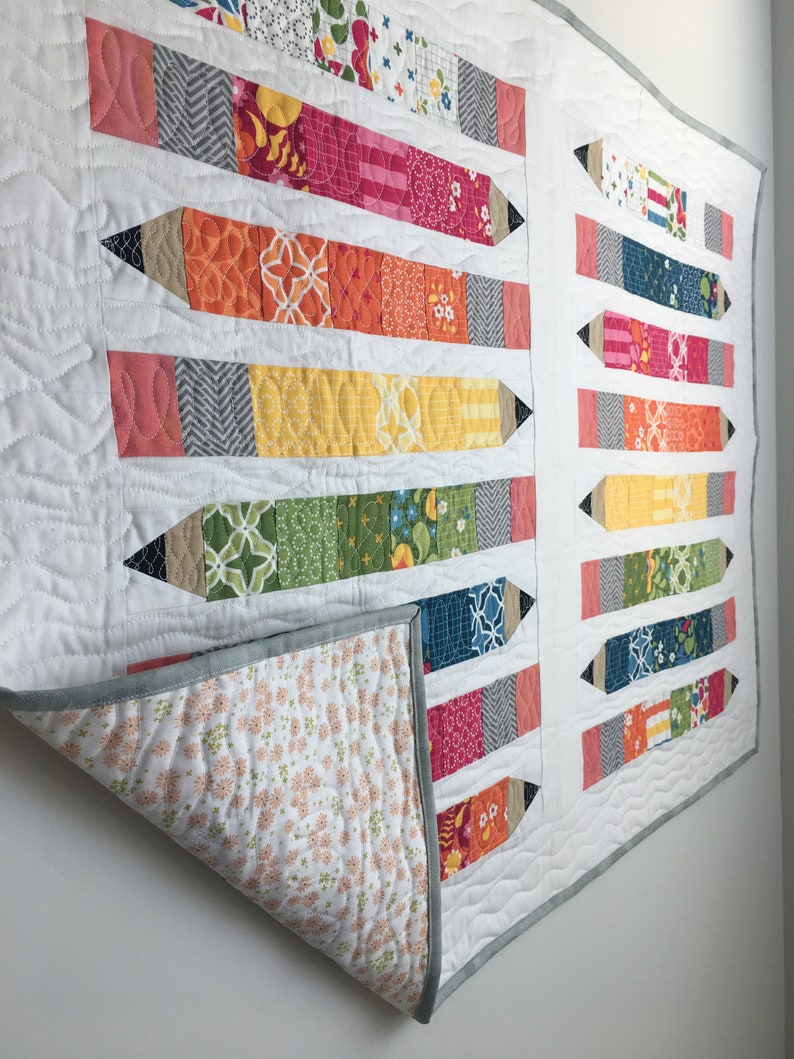 PDF Quilt Pattern: Sharpened Pencils Quilt and Mini Block by ...