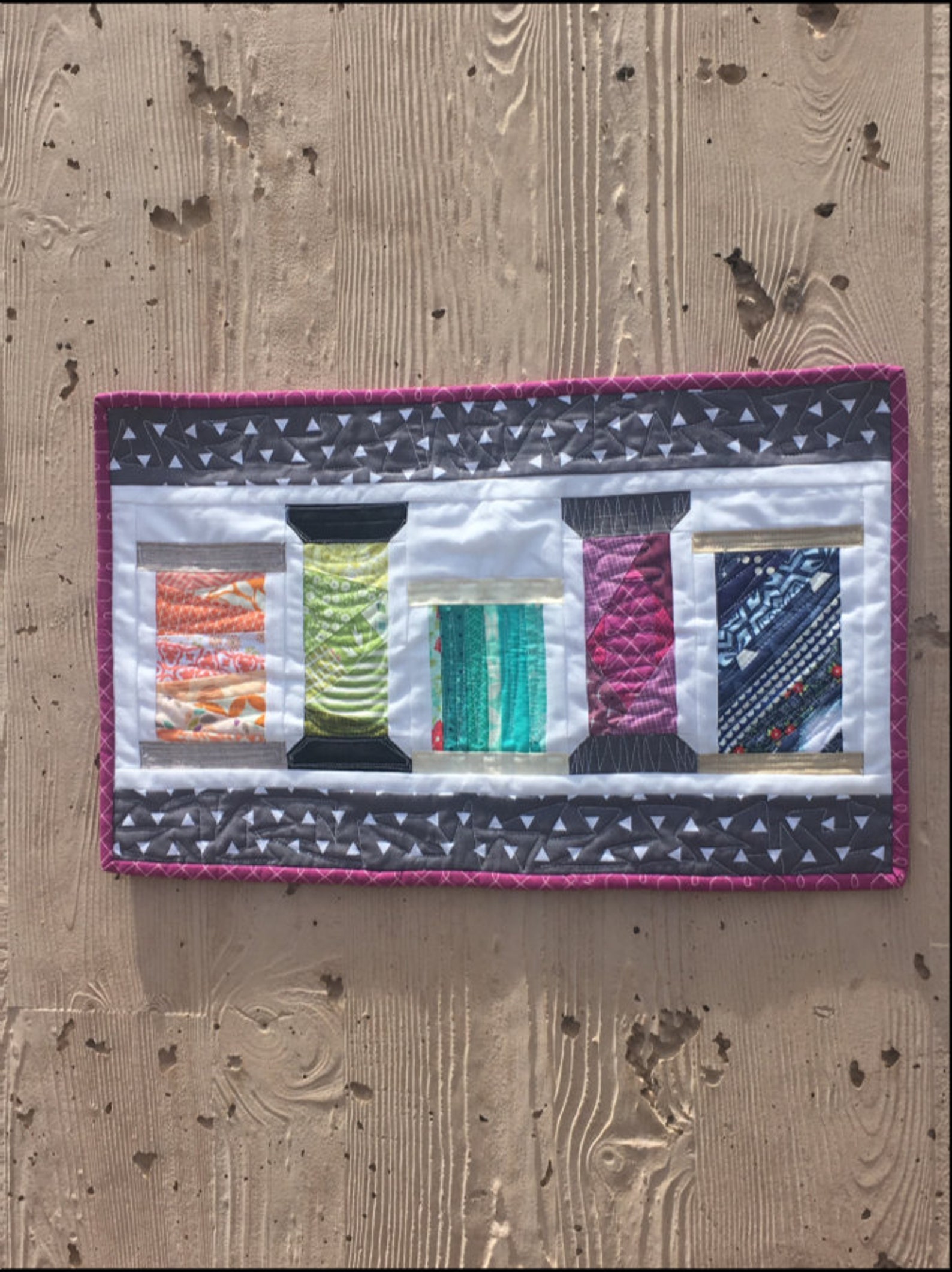 PDF Quilt Pattern: Spools Etc. by Deannaquilts - Mini Quilt Pattern ...