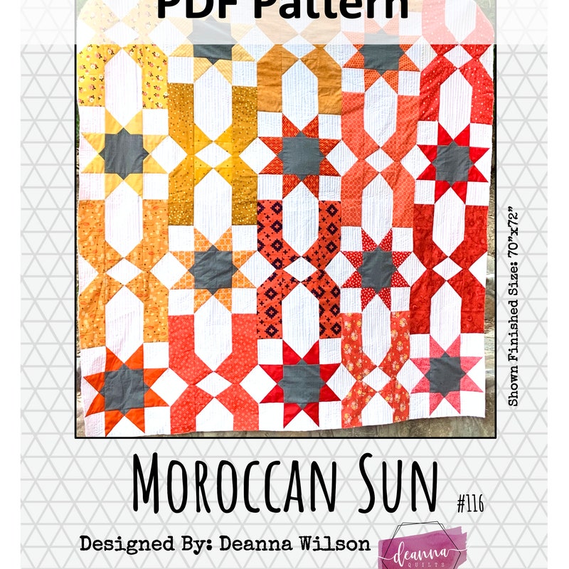 Sun Quilt Pattern - Etsy