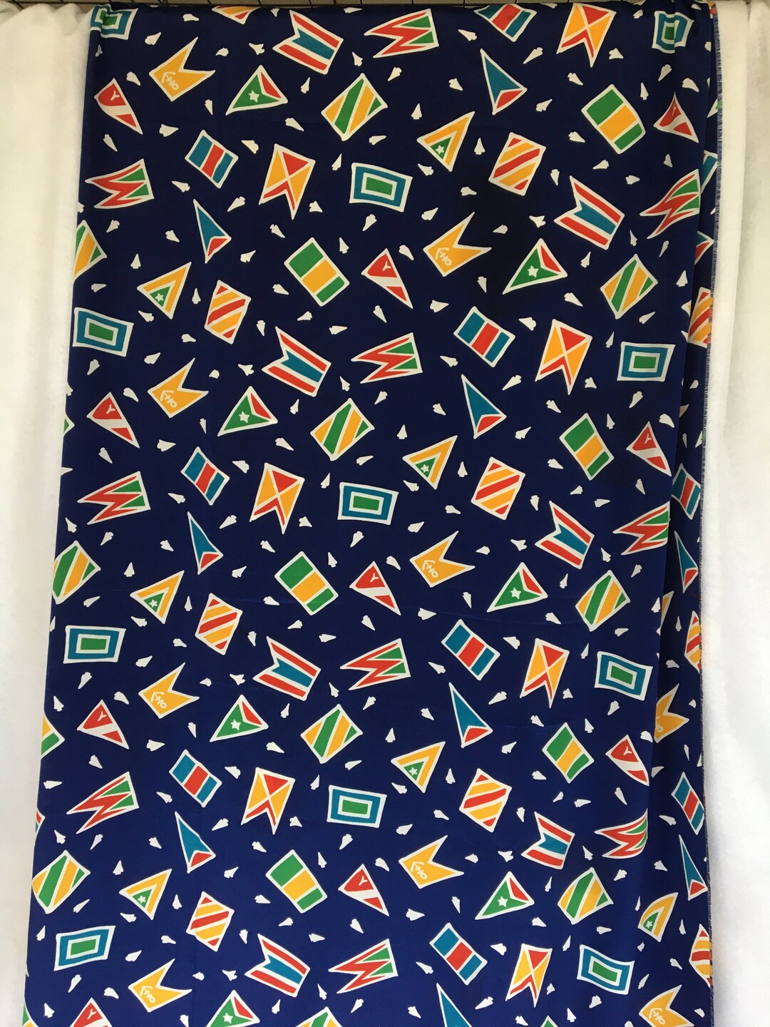 Polyester Crepe De Chine Nautical Print - Etsy