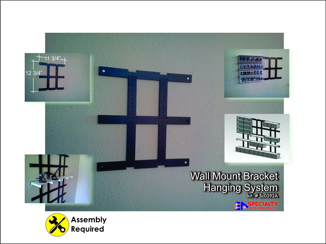 Wall Mount Bracket Hanging System, Storage, Display, Staging - Etsy