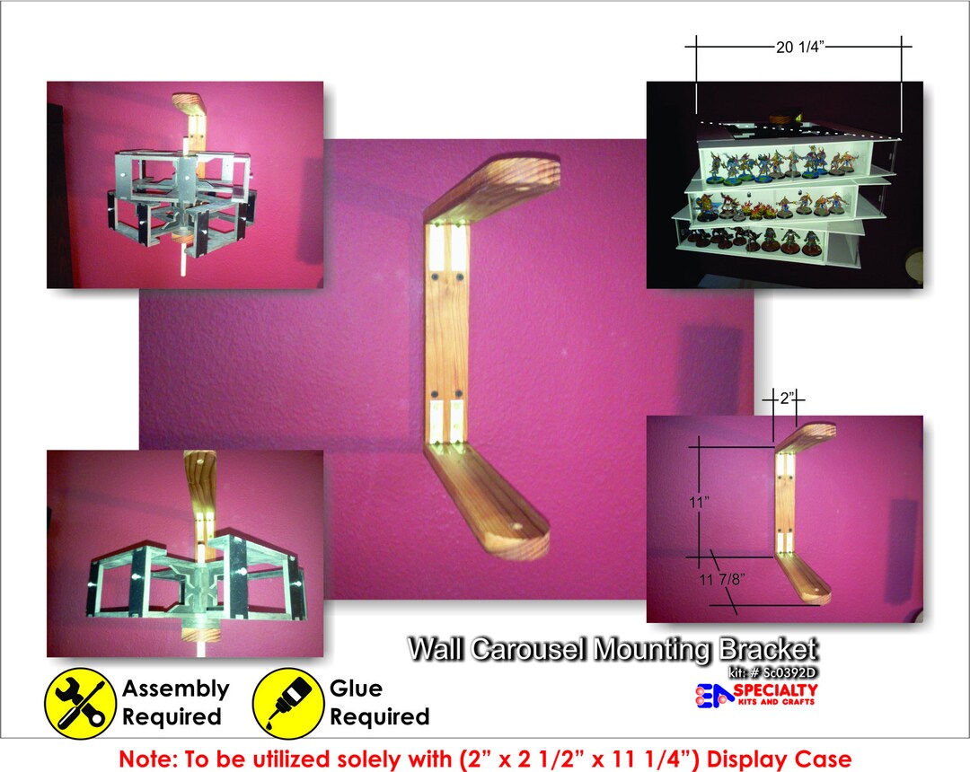 Wall Carousel Mounting Bracket, Kit, Storage, Board Game Miniatures - Etsy