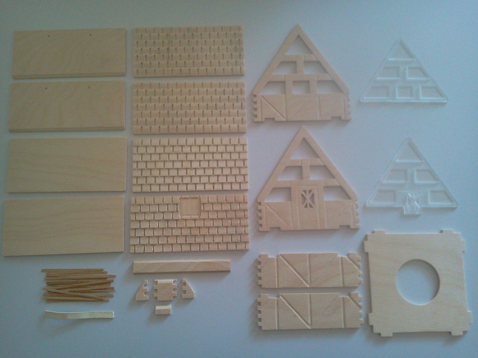 Winter Cabin Box Wood Kit | Etsy