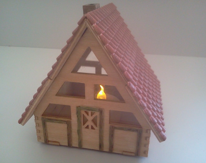 Winter Cabin Box, Wood Kit - Etsy