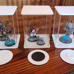 Rotating Mini Display Case, Board Game Miniatures, Funkoverse, Funkopop ...