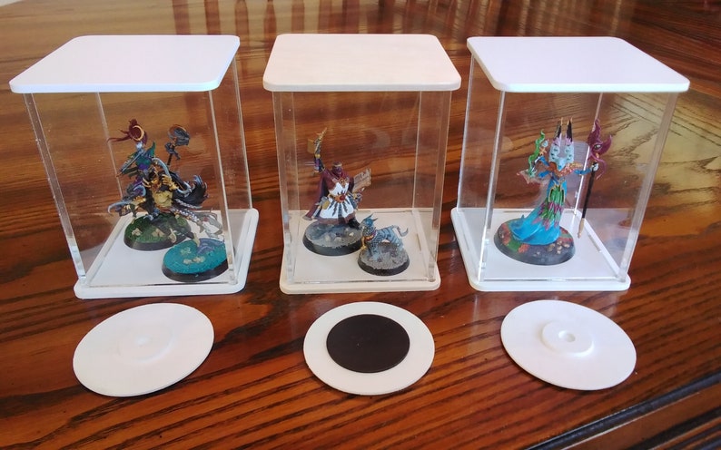 Rotating Mini Display Case Board Game Miniatures Funkoverse - Etsy