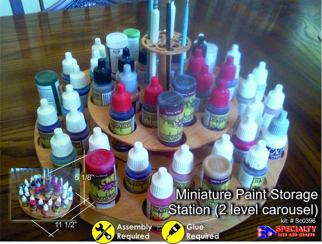 Paint Storage Station (2 Level Carousel Kit) - Etsy
