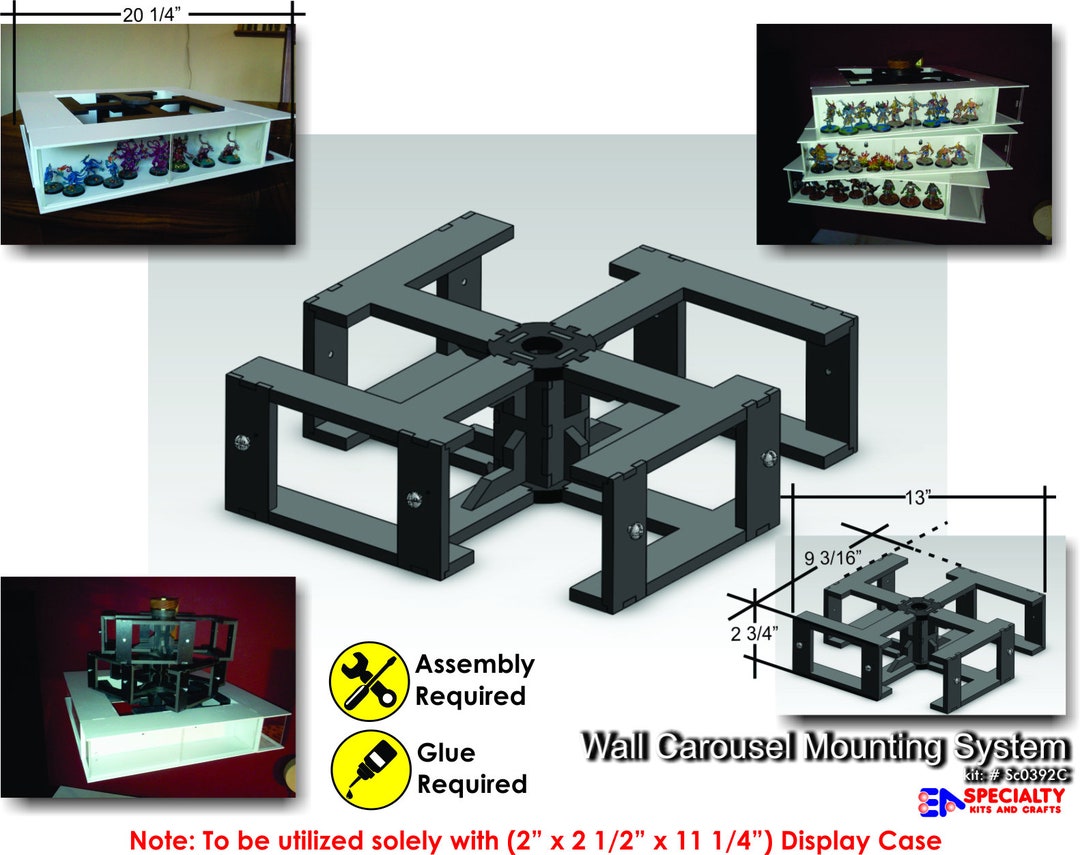 Wall Carousel Mounting System, Kit, Storage, Display, Miniatures - Etsy