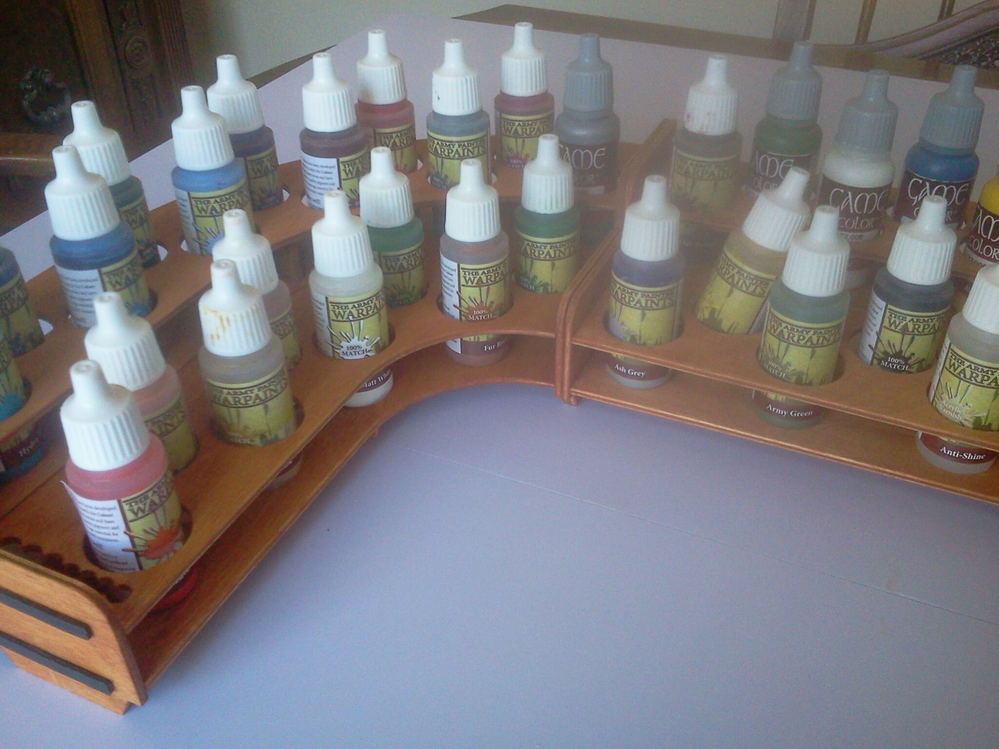 Miniature Hobby Paint Storage Station (2 Level 8 or 10 Component Set ...