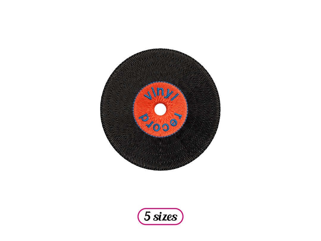 Vinyl Record Machine Embroidery Design - 5 Sizes - INSTANT DOWNLOAD - Etsy