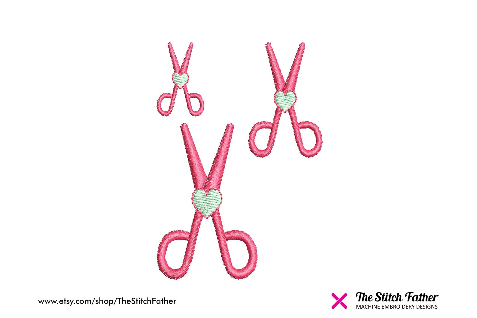 Mini Scissors Machine Embroidery Design Hairdresser Scissors - Etsy