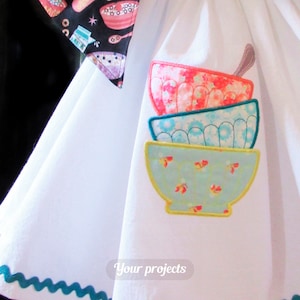 Stacked Bowls Machine Embroidery Design 5 Sizes INSTANT DOWNLOAD - Etsy