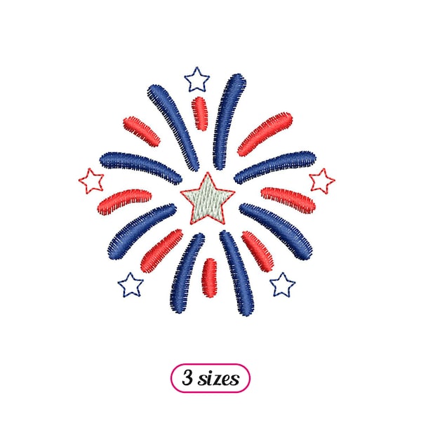 Firework Embroidery - Etsy