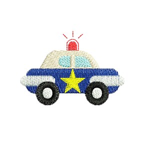 Mini Police Car Machine Embroidery Design Police Officer - Etsy
