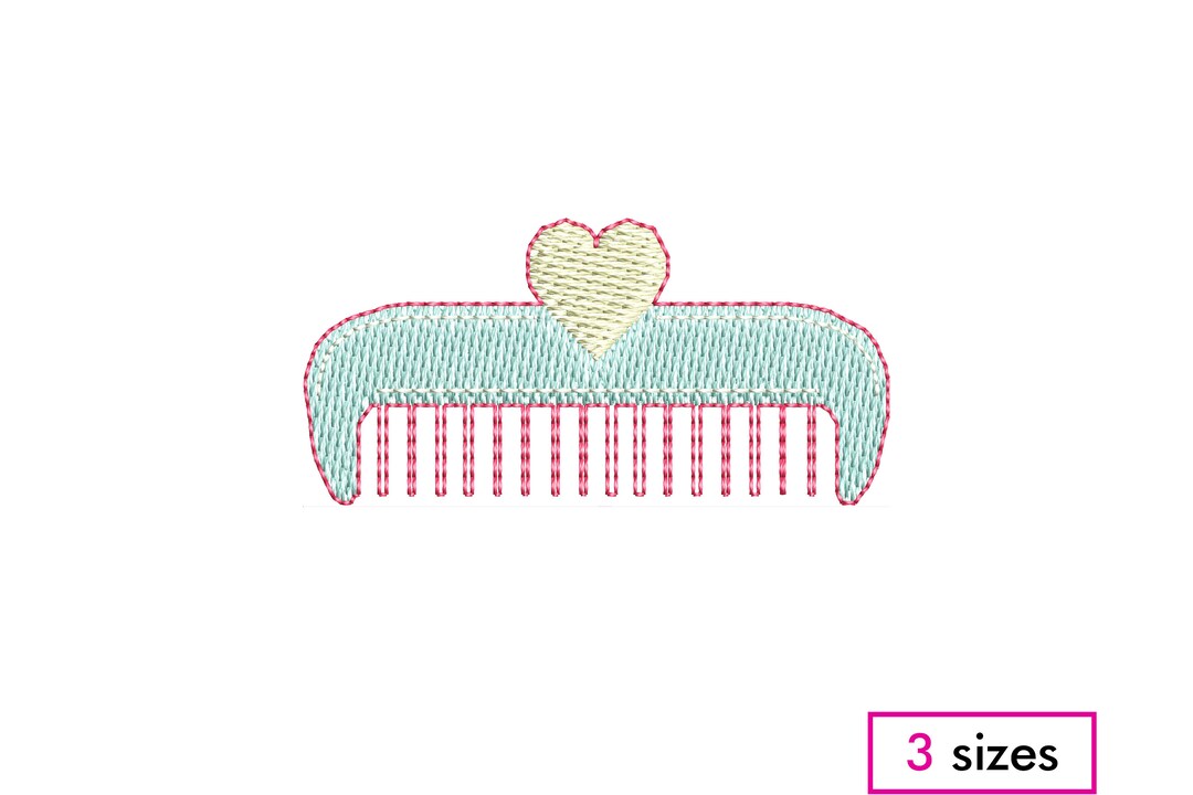 Mini Comb Machine Embroidery Design Hairdresser Comb - Etsy