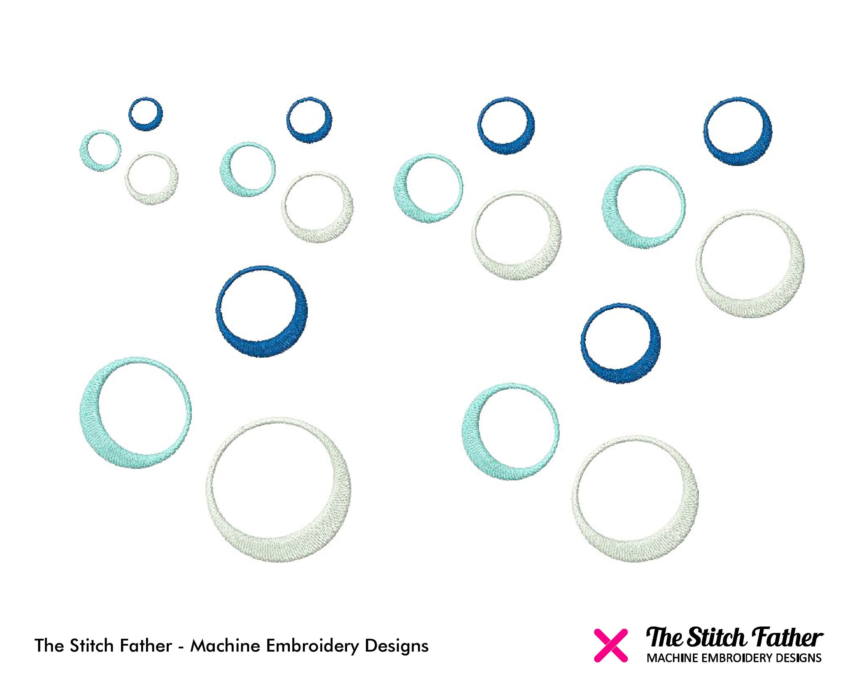 Mini Bubbles Machine Embroidery Design 6 Sizes INSTANT - Etsy