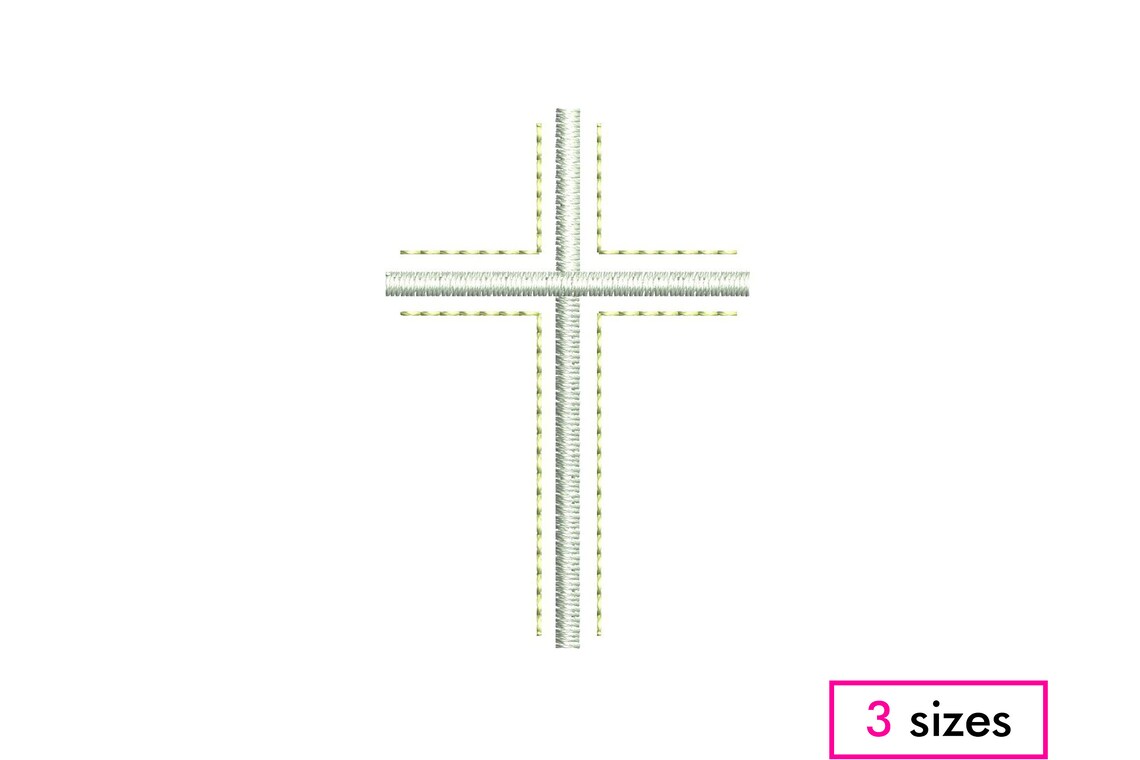 Mini Christian Cross Embroidery Design Religious Cross - Etsy