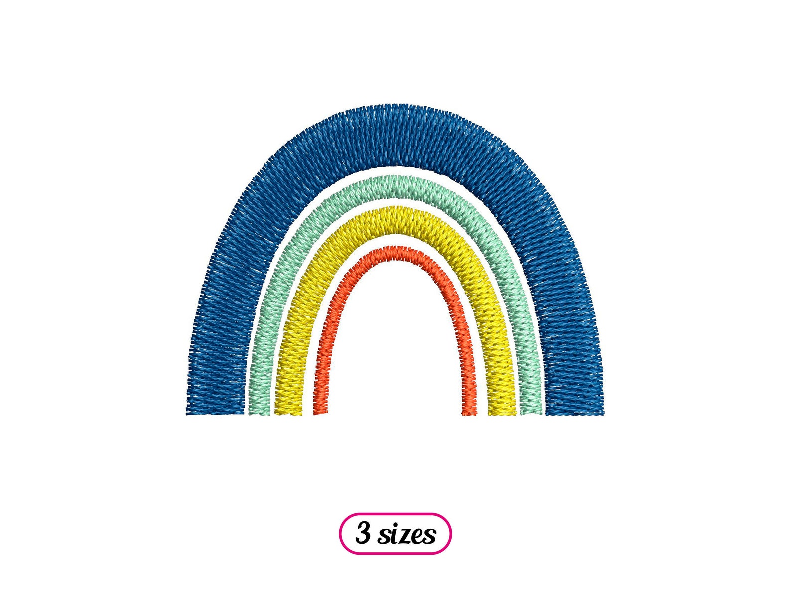 Mini Boho Rainbow Machine Embroidery Design – Small Rainbow Boho – Boho ...