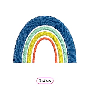 Mini Boho Rainbow Machine Embroidery Design – Small Rainbow Boho – Boho ...