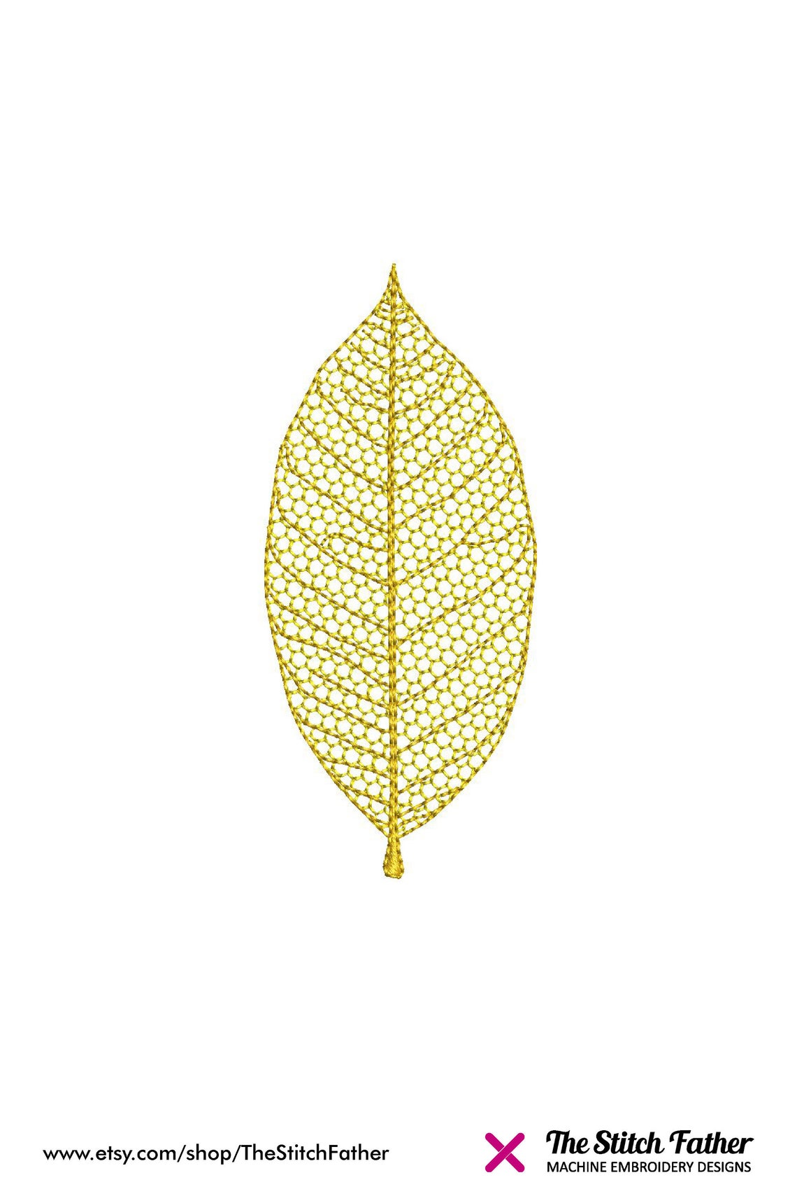 Realistic Leaf Machine Embroidery Design Detailed Autumn - Etsy