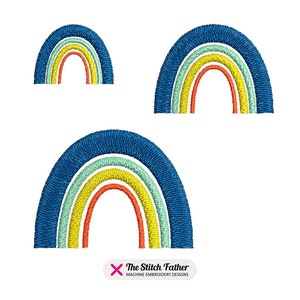 Mini Boho Rainbow Machine Embroidery Design – Small Rainbow Boho – Boho ...