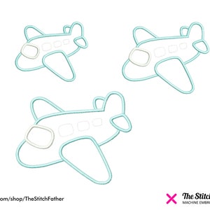Airplane Applique Machine Embroidery Design Applique Plane - Etsy