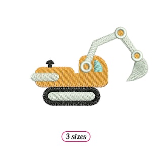Mini Excavator Machine Embroidery Design – Digger Construction ...