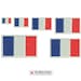 Mini French Flag Machine Embroidery – Tricolour Flag Fill Stitch Satin ...
