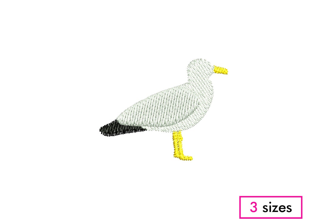 Mini Seagull Machine Embroidery Design Tiny Seagull Fill - Etsy