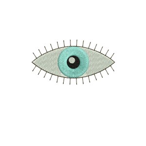 Eye Machine Embroidery Design 5 Sizes INSTANT DOWNLOAD - Etsy