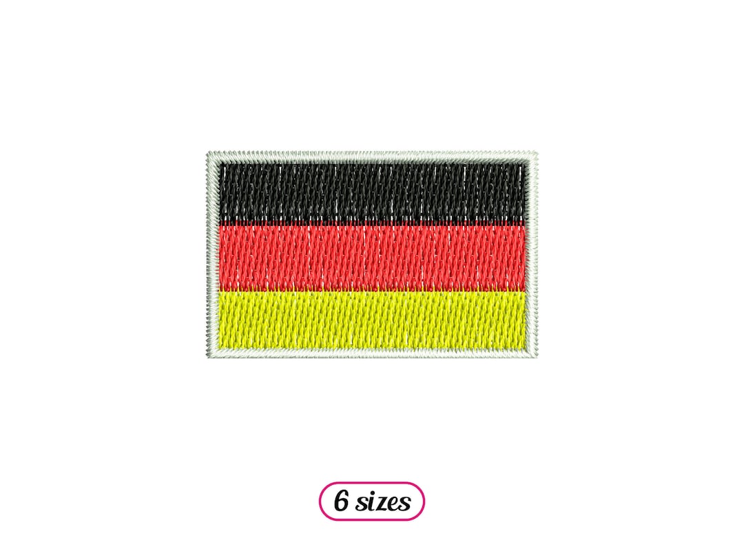 Mini Germany Flag Machine Embroidery Design - 6 Sizes - INSTANT ...