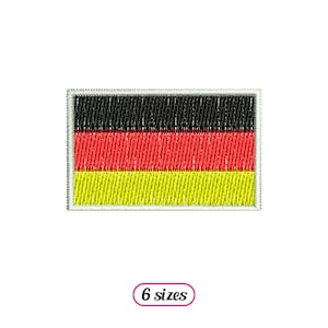 Mini Germany Flag Machine Embroidery Design 6 Sizes INSTANT DOWNLOAD - Etsy