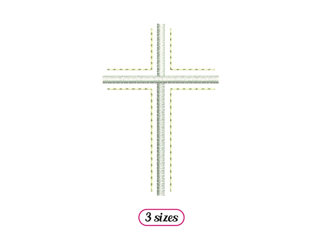 Mini Christian Cross Embroidery Design Religious Cross Religion Baptism ...