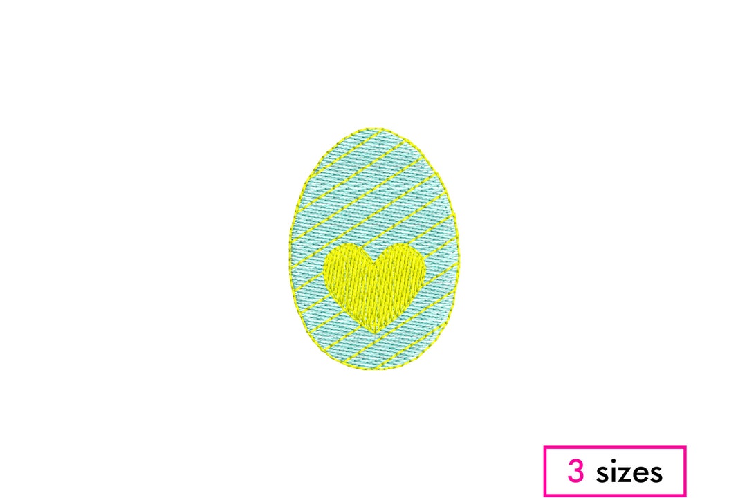 Mini Easter Egg Machine Embroidery Design Cute Painted - Etsy
