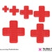 Mini Red Cross Icon Machine Embroidery Design Red Cross - Etsy