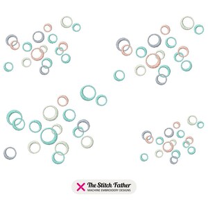 Floating Bubbles Machine Embroidery Design - 4 Sizes - INSTANT DOWNLOAD ...