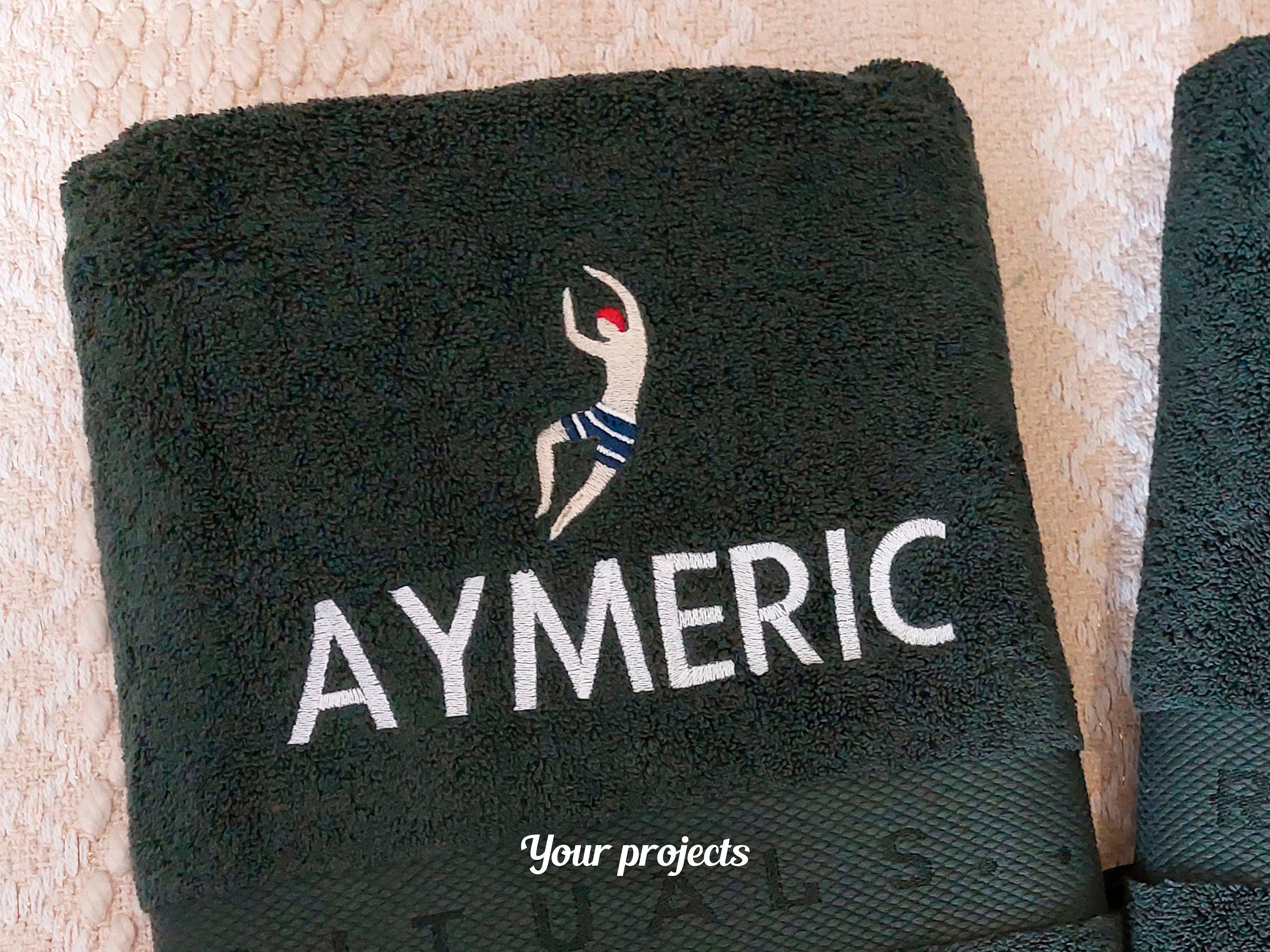 Retro Male Swimmer Profile Machine Embroidery Design - 3 Sizes ...
