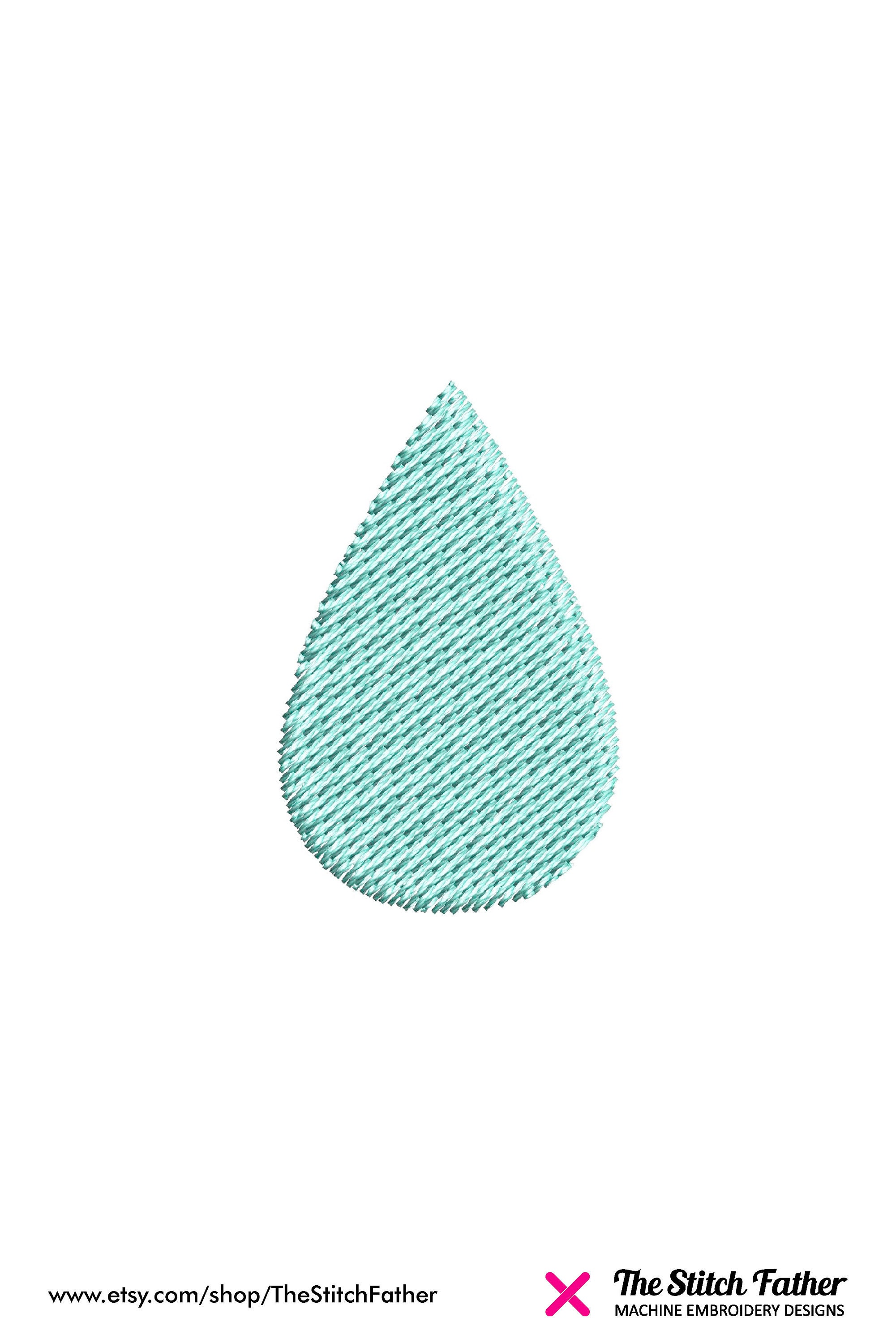 Mini Drop Fill Stitch Machine Embroidery Design 6 Sizes - Etsy