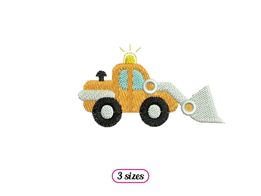 Mini Front End Loader Machine Embroidery Design – Loader Construction ...